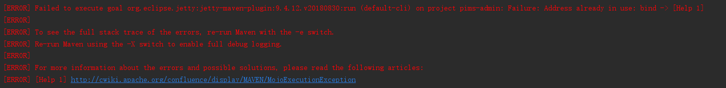 IDEA Failed to execute goal org.eclipse.jetty:jetty-maven-plugin:9.4.12.v201-CSDN博客