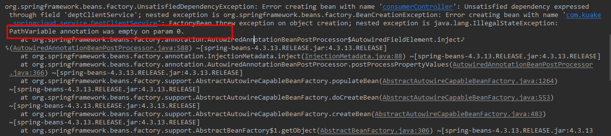 配置Feign的时候报错PathVariable annotation was empty on param 0.-CSDN博客