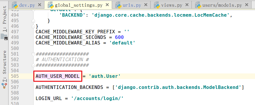 [django项目配置]settings中 AUTH_USER_MODEL 默认指向问题_我是纪玖呀的博客-CSDN博客