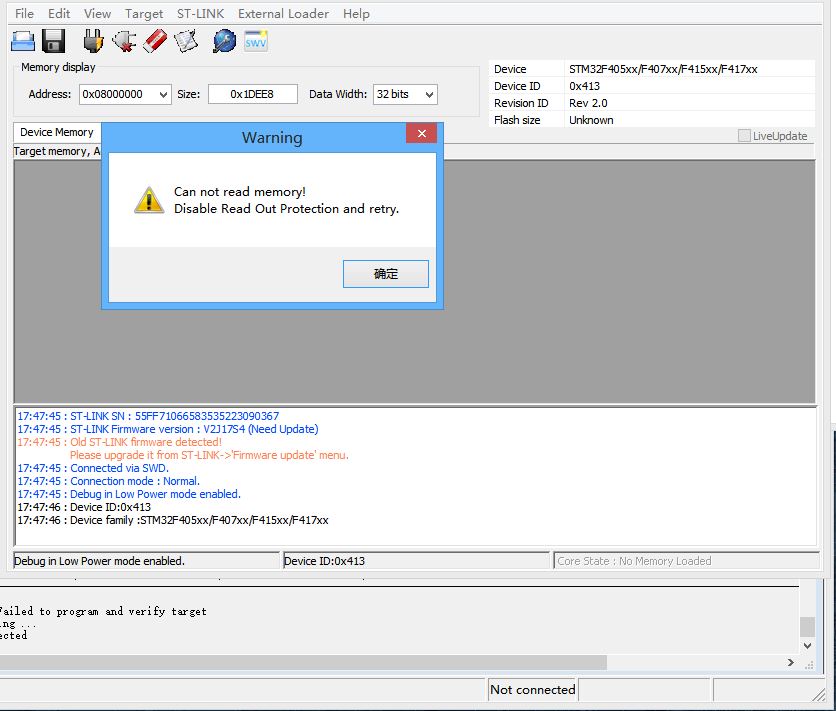 关于STM32单片机不能用JLink和ST-Link下载程序的原因分析_unsecure chip-CSDN博客