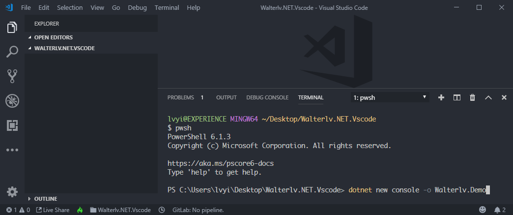 使用 dotnet 命令行配合 vscode 完成一个完整 .NET 解决方案的编写和调试_vscode dotnet_walter lv的博客-CSDN博客