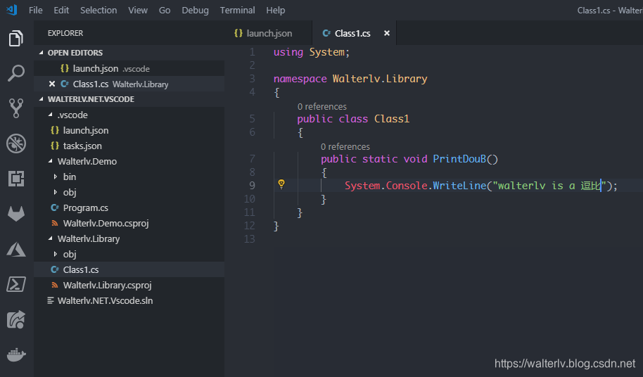 使用 Dotnet 命令行配合 Vscode 完成一个完整 Net 解决方案的编写和调试vscode Dotnetwalter Lv的博客 Csdn博客 6780