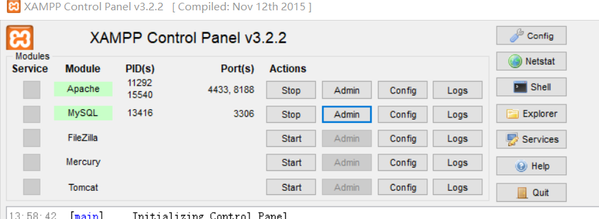 数据库：解决xampp中mysql的admin打开失败_xampp 打不带admin-CSDN博客