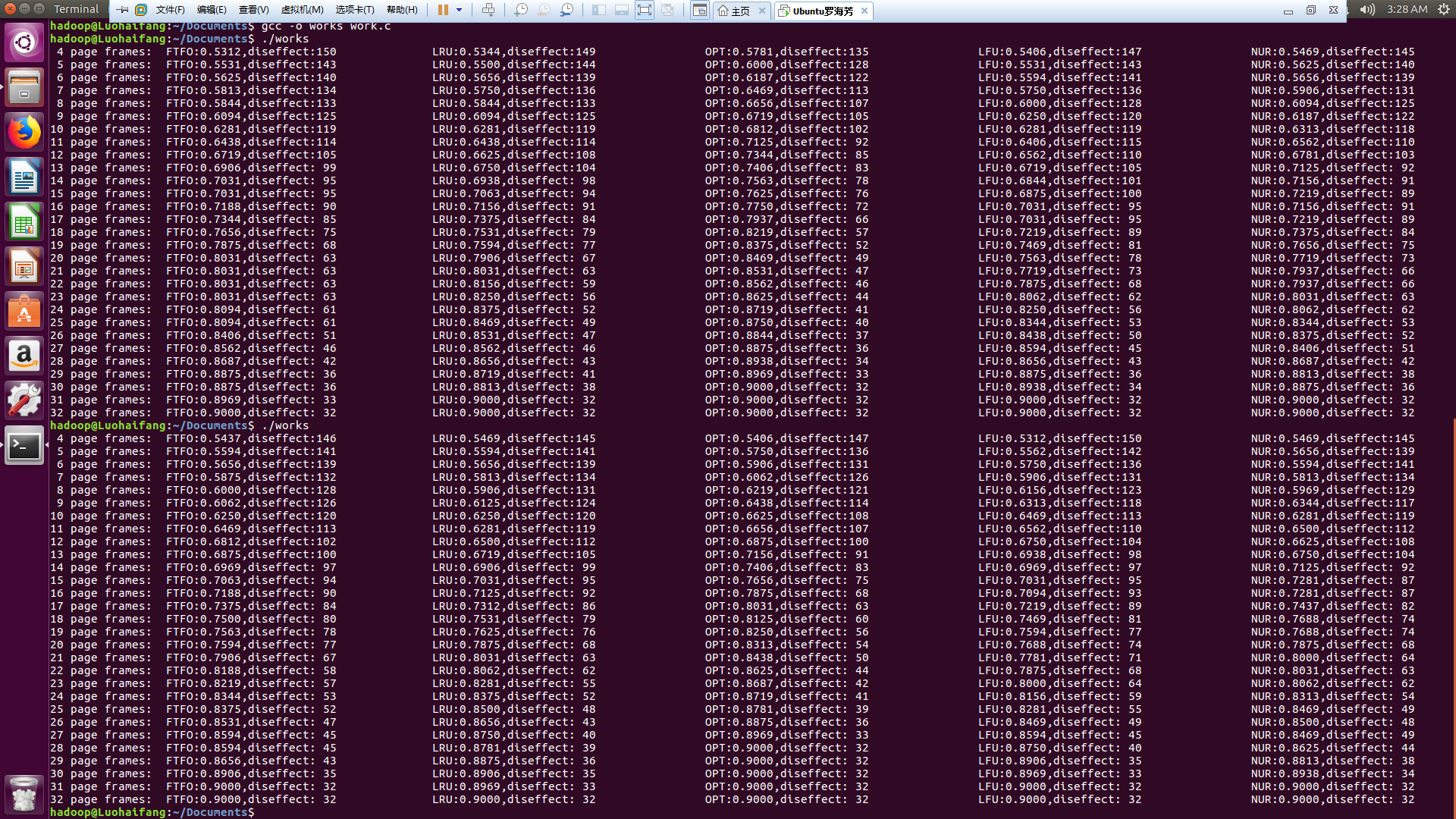 操作系统计算FIFO,LRU,OPT,LFU,NUR缺页率,C语言实现_比较fifo算法和opt算法的缺页率。-CSDN博客