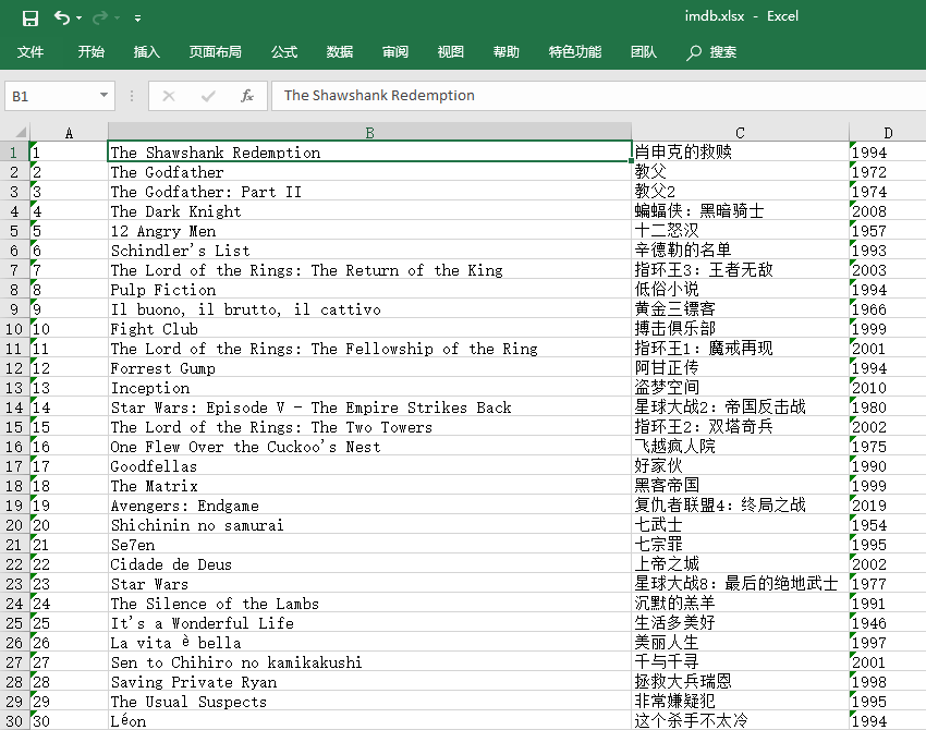 Python爬取IMDB TOP 250 电影榜单_python 爬取imdb250条-CSDN博客