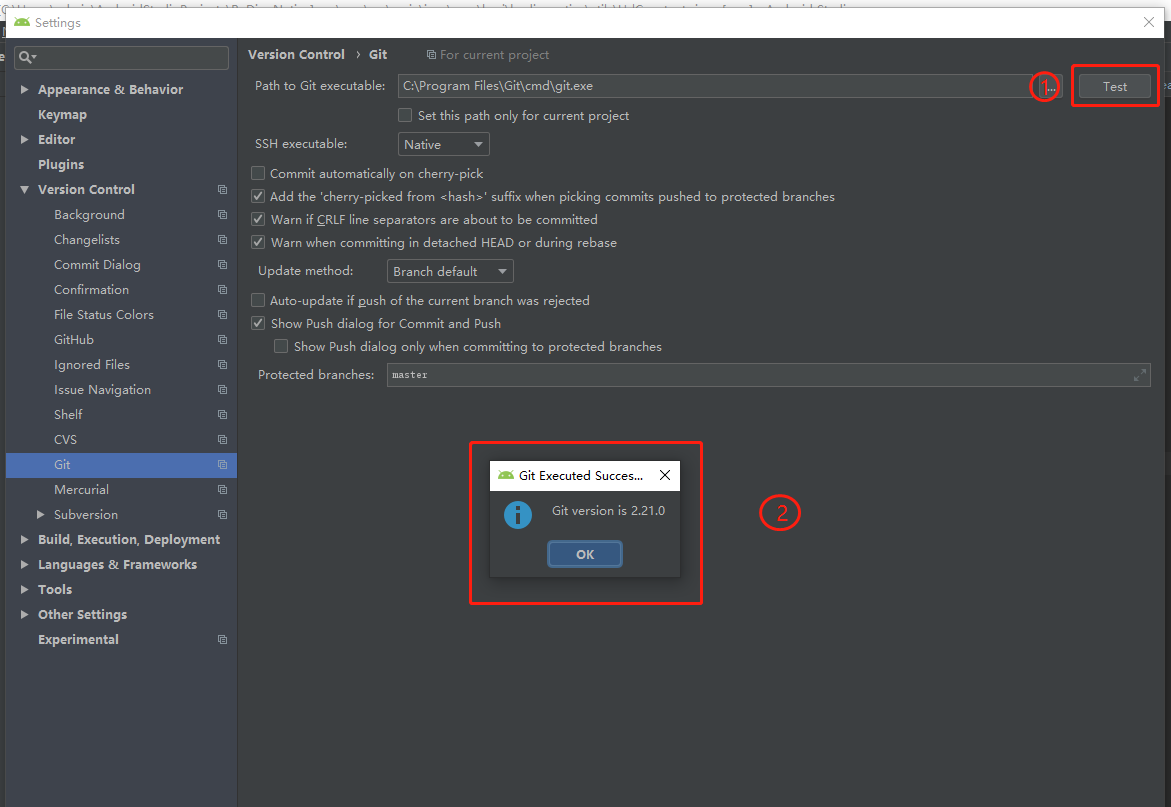 android studio中使用GitLab创建分支以及合并分支_android studio git创建分支,分支上代码只有一部分-CSDN博客