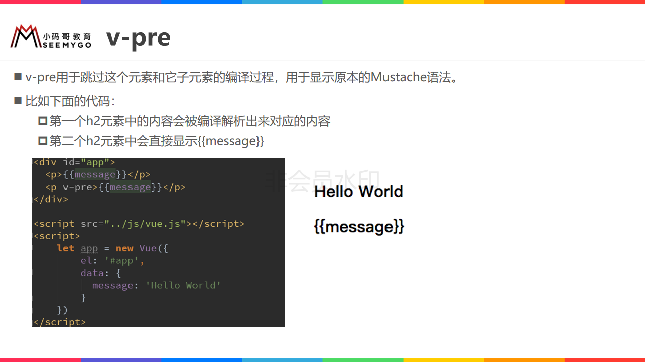 Vue学习资料：vue笔记ppt整理vue基础指令andvue基础语法vue 培训ppt Csdn博客 