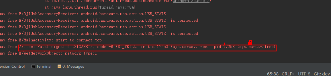A/libc: Fatal signal 6 (SIGABRT), code -6 (SI_TKILL) in tid 17074 (ays.caruav.free), pid 17074 ...