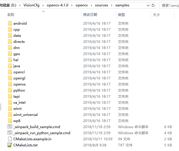 OpenCV4探索学习：OpenCV-4.1.0 Samples官方示例说明_opencv编译好的simple在那个文件夹-CSDN博客