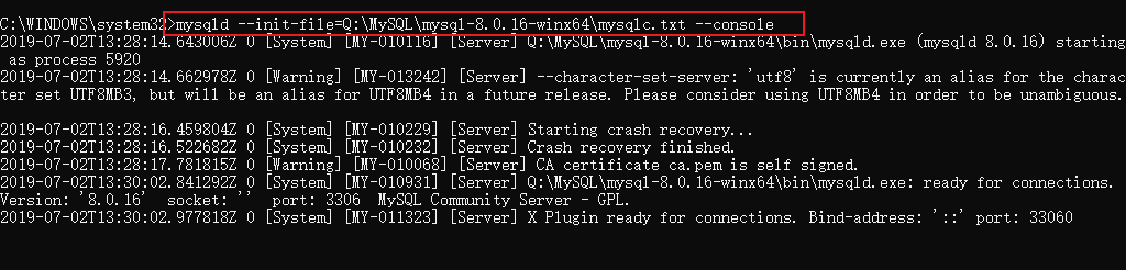 MySQL登录时出现Access denied for user ‘root‘@‘localhost‘ (using password ...
