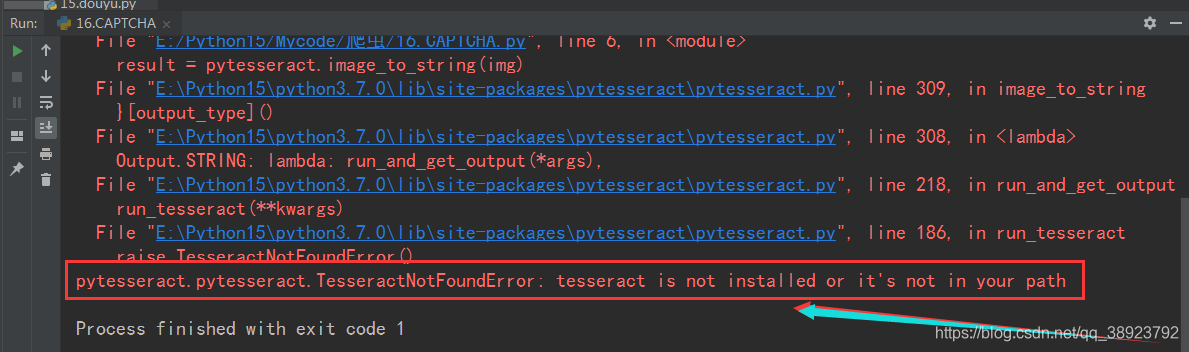 Python 使用pytesseract识别验证码 安装和使用中遇到的问题python Pytesser验证码识别成功后服务器显示验证码过期 Csdn博客 6457