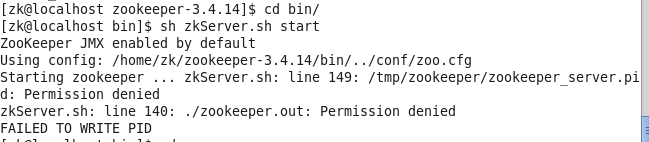 zookeeper遇到的问题启动Zookeeper出现错误bin/zkServer.sh: line 140: ./zookeeper.out: Permission denied-CSDN博客