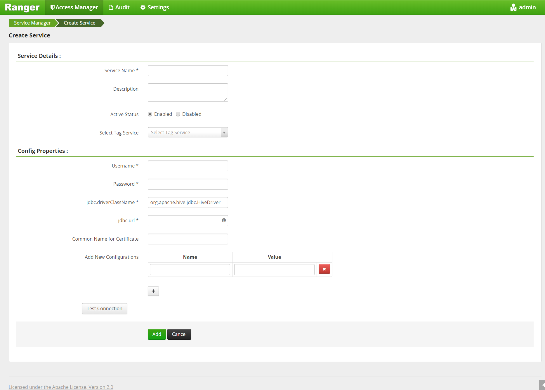 Apache Ranger 1.1.0 用户指南_apache ranger 的官方文档-CSDN博客