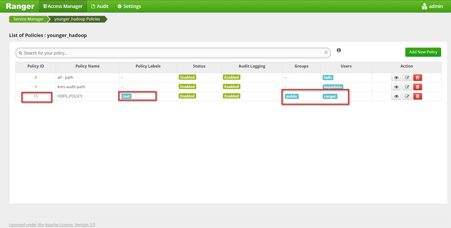 Apache Ranger 1.1.0 用户指南_apache ranger 的官方文档-CSDN博客