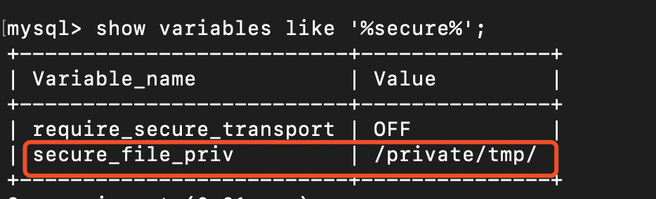Mac上MySQL出现secure-file-priv为null_secure-file-priv值为null-CSDN博客