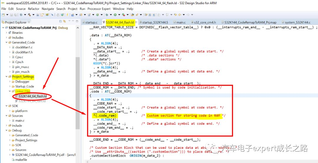 浅谈嵌入式MCU软件开发之S32K1xx系列MCU启动过程及重映射代码到RAM中运行方法详解_汽车电子expert成长之路-CSDN博客
