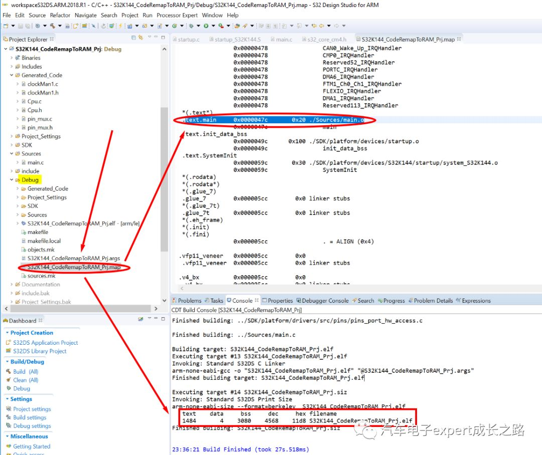 浅谈嵌入式MCU软件开发之S32K1xx系列MCU启动过程及重映射代码到RAM中运行方法详解_汽车电子expert成长之路-CSDN博客
