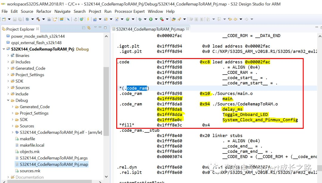 浅谈嵌入式MCU软件开发之S32K1xx系列MCU启动过程及重映射代码到RAM中运行方法详解_汽车电子expert成长之路-CSDN博客