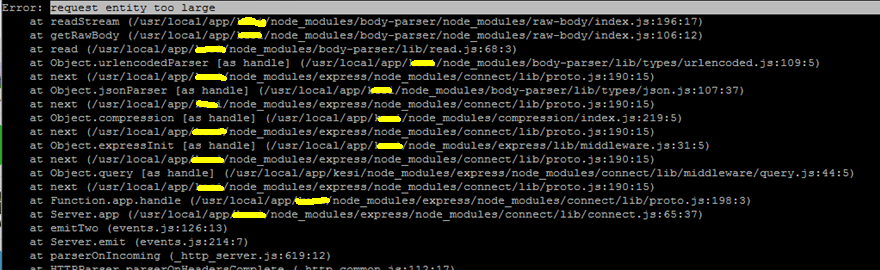 nodejs 出现 Error: request entity too large_err error: request entity too large nodejs-CSDN博客