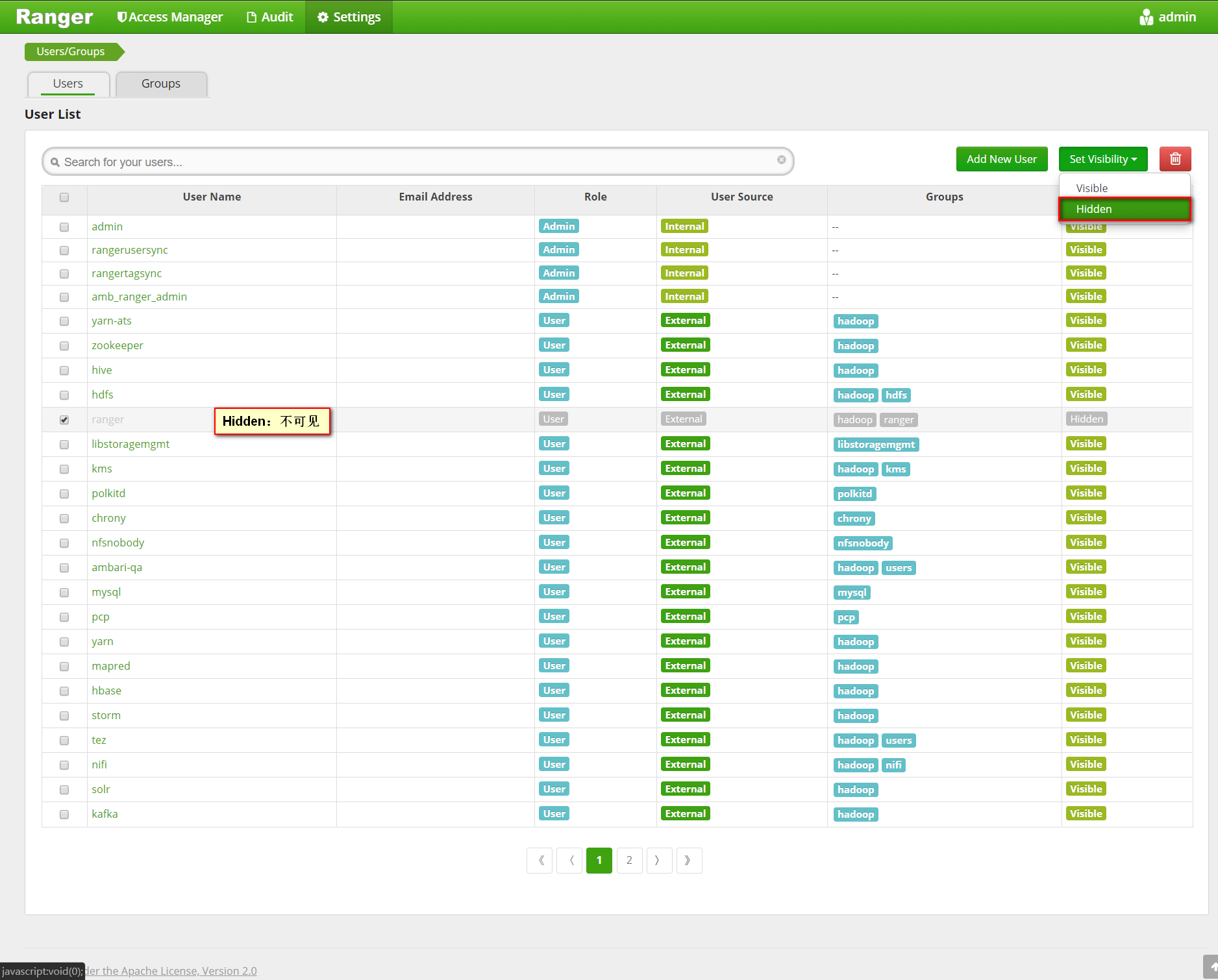 Apache Ranger 1.1.0 用户指南_apache ranger 的官方文档-CSDN博客
