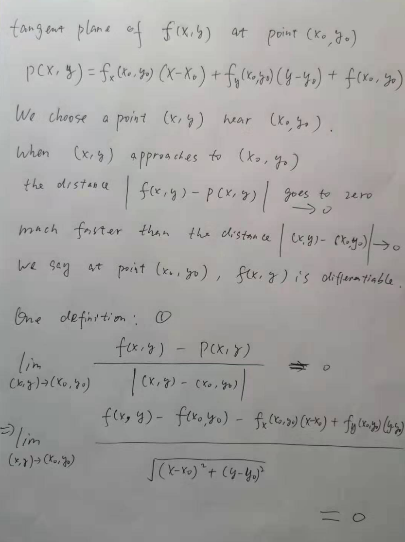 Definition of Differentiability --- Multivariable Calculus (Where does it come from?)_varberg ...
