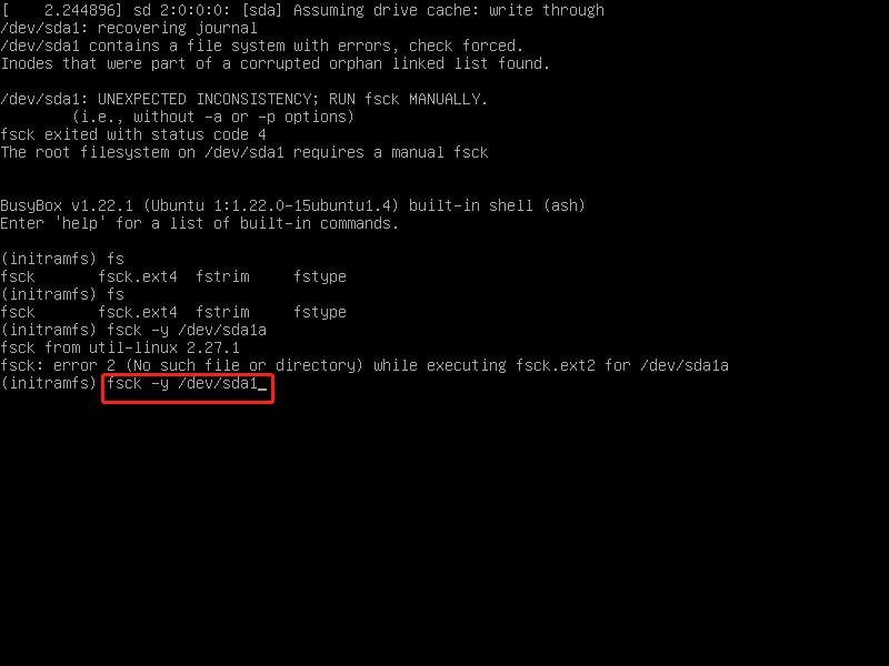 ubuntu系统启动时显示（initramfs）三步简单解决-CSDN博客
