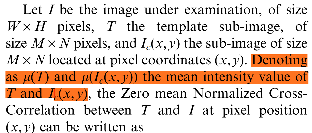 Matching cost computation代价匹配--归一化互相关_ncc图像匹配是在那篇文献提出来的_图像处理_深度学习的博客-CSDN博客