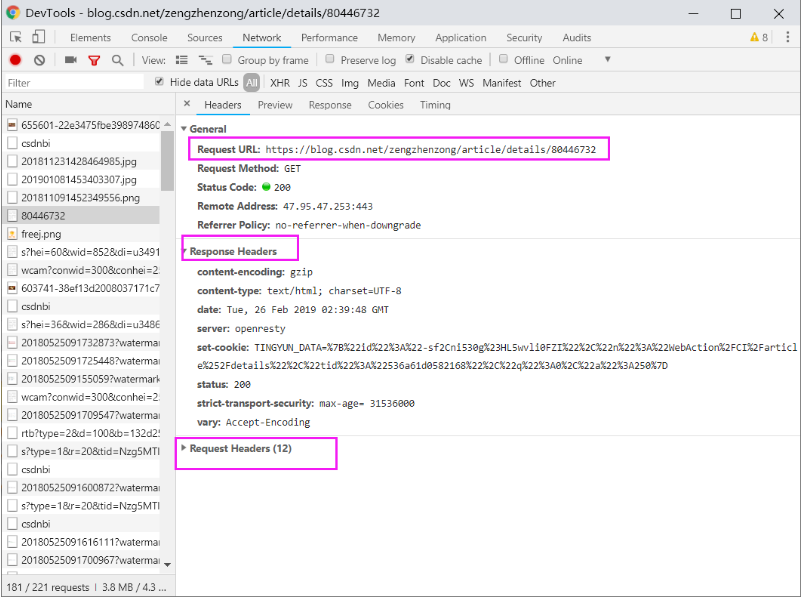 chrome F12_Network 开发者工具详解_什么版本chrome开发工具中中有form data-CSDN博客