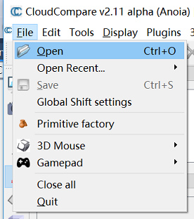 cloud compare 主界面——菜单_global shift settings-CSDN博客