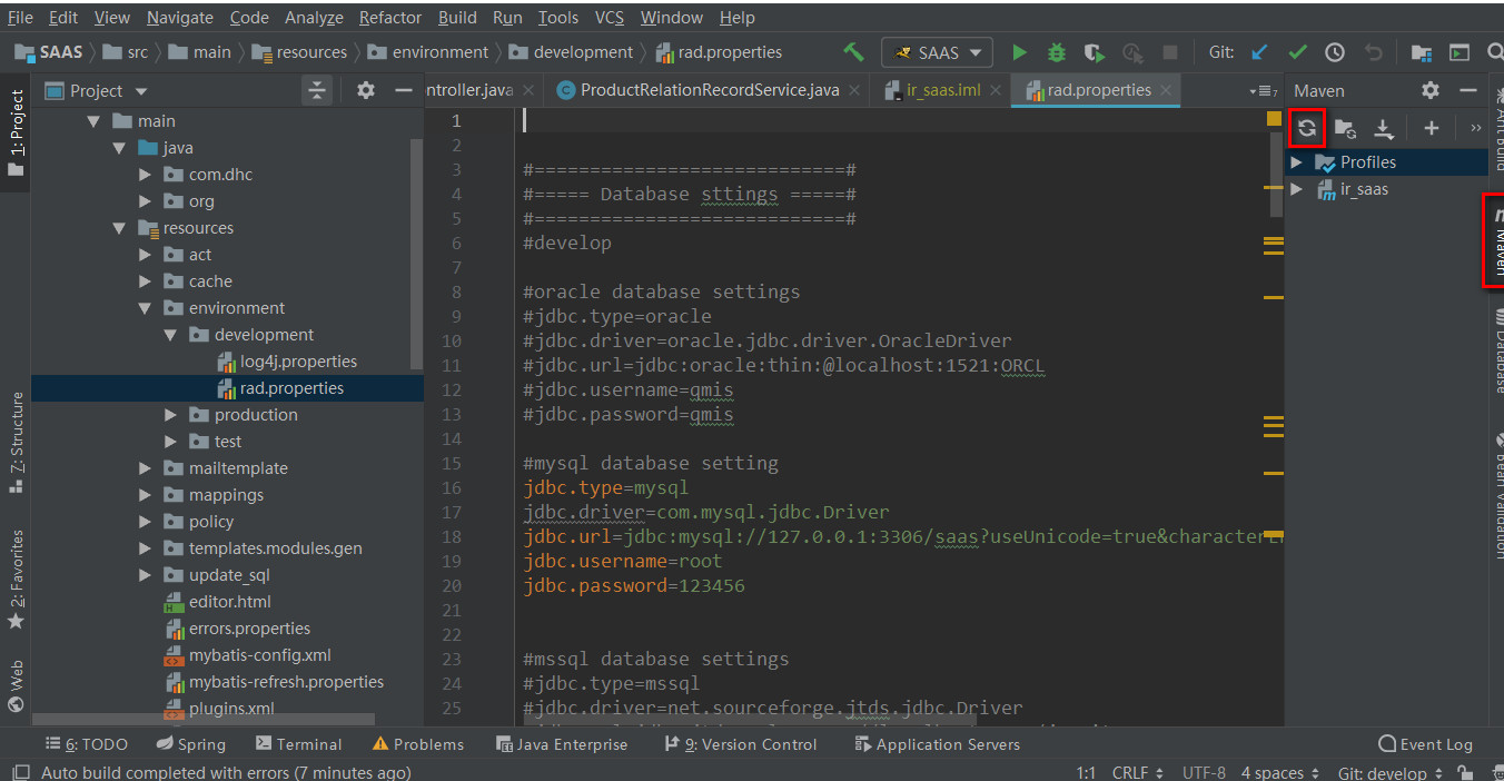 IDEA配置Git中maven项目的运行环境_点击reimport all maven projects-CSDN博客