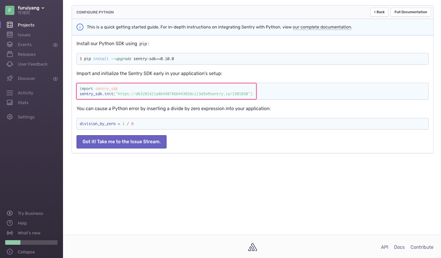 python项目中集成sentry上报_python sentry-CSDN博客