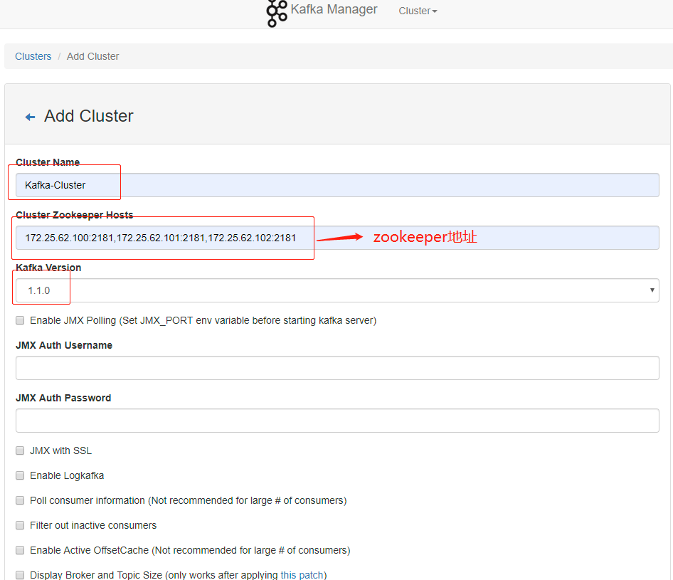 kafka+zookeeper+kafka-manager集群部署（集群版）_kafka自带的zk 搭配kafka-manager-CSDN博客