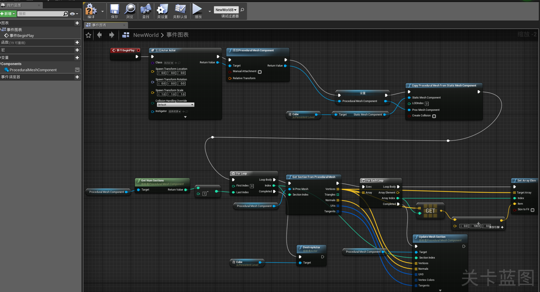 UE4 模型编辑顶点位置思路（蓝图）_create mesh section-CSDN博客
