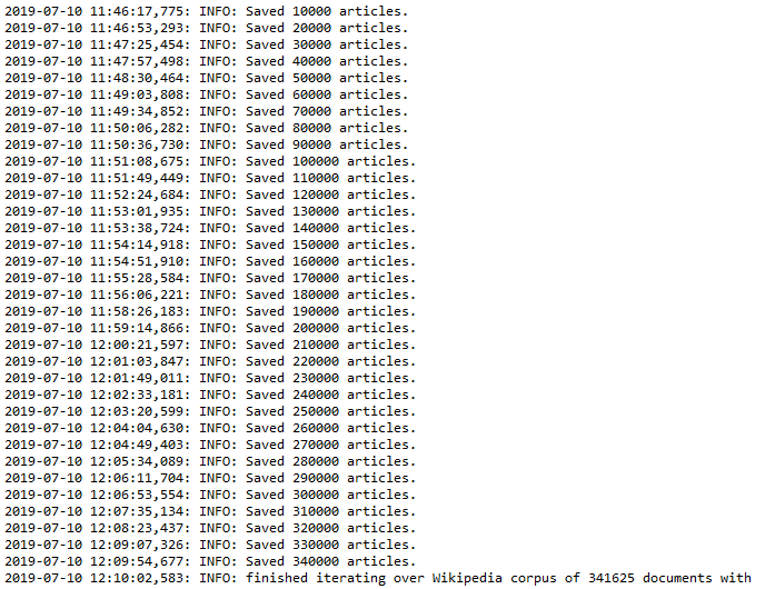 基于word2vec使用wiki中文语料库实现词向量训练模型--2019最新_wiki.zh.text.vector-CSDN博客