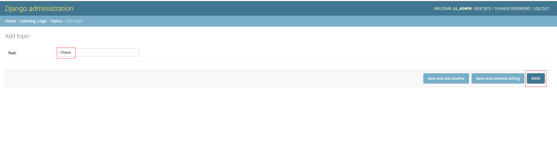 Django入门（一）_这些代码导入我们要注册的模型topic,再使用admin.site.register()让给你dja-CSDN博客