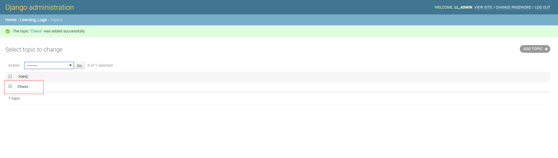 Django入门（一）_这些代码导入我们要注册的模型topic,再使用admin.site.register()让给你dja-CSDN博客