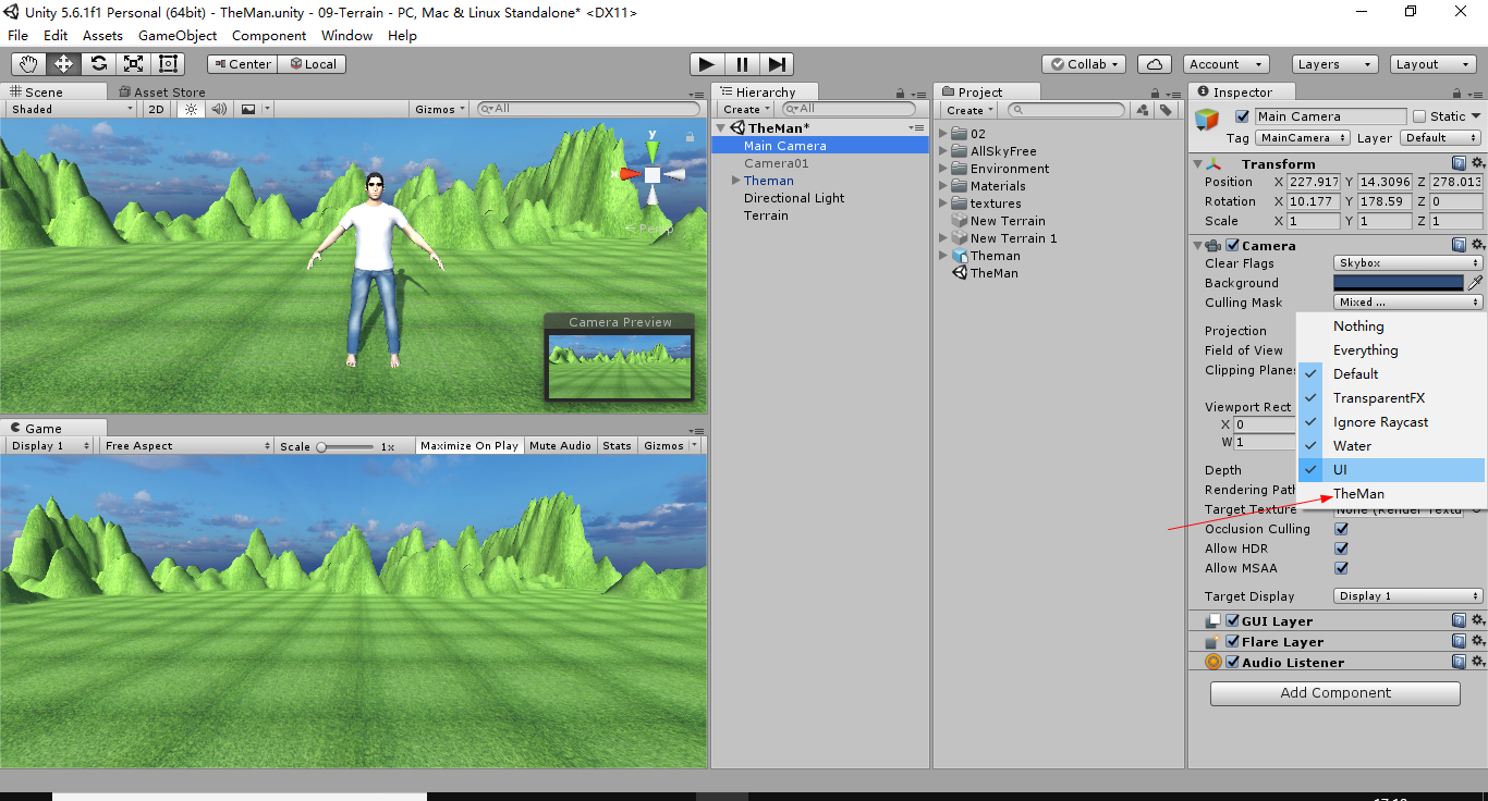 Unity基础（11）—— 设置Camera只看到自己需要的物体_unity 摄像头设置一直渲染某物体-CSDN博客