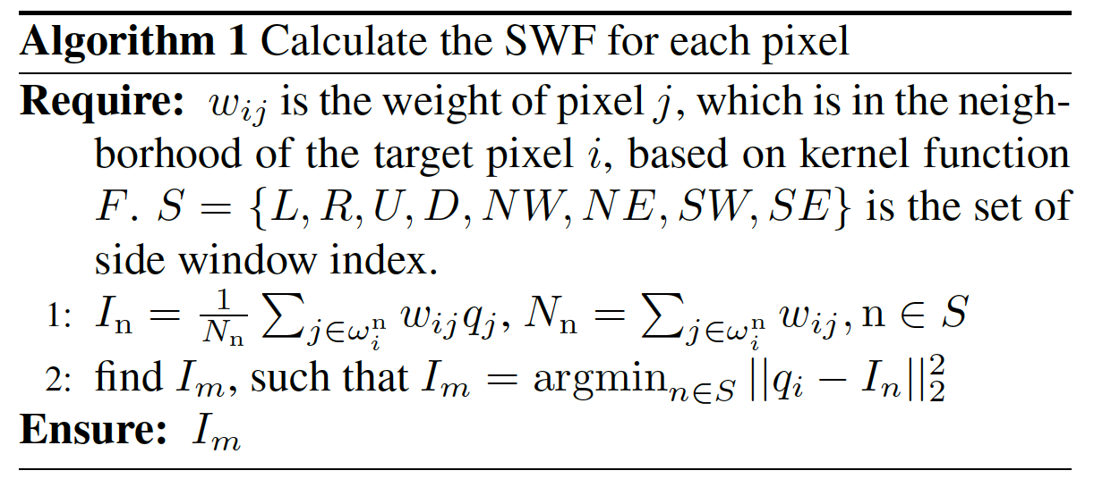 Side Window Filtering（CVPR 2019）阅读与实现_] h. yin, y. gong, g. qiu, side window filtering, -CSDN博客