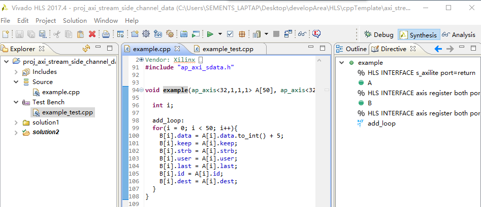 HLS #1 - 使用HLS生成的带有AXI4Stream接口的IP核 - 里先森 - CSDN博客