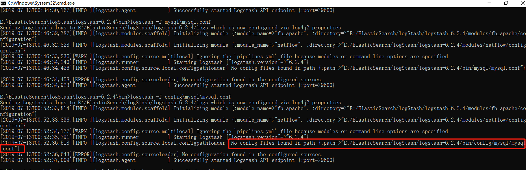 No configuration found in the configured sources_no configuration found in the configured ...