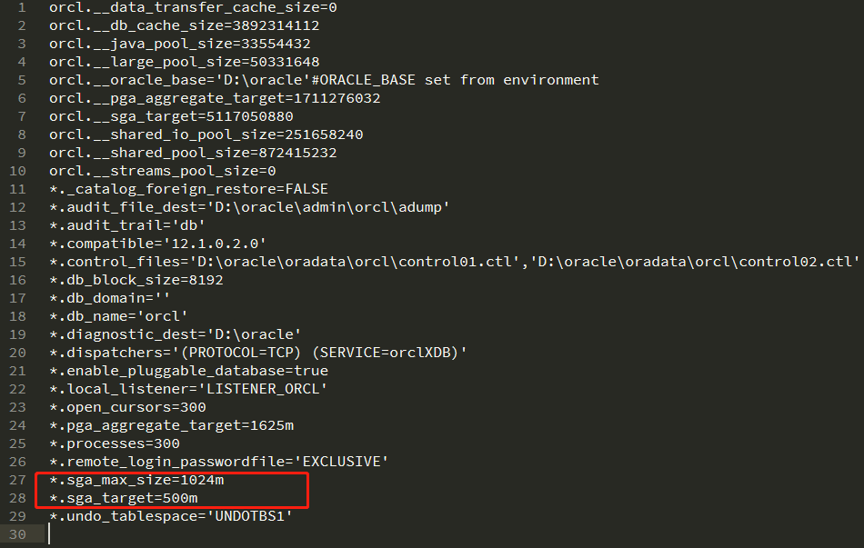 ORA-00823 Specified value of sga_target greater than sga_max_size———sga_target大于指定值的sga_max_size ...
