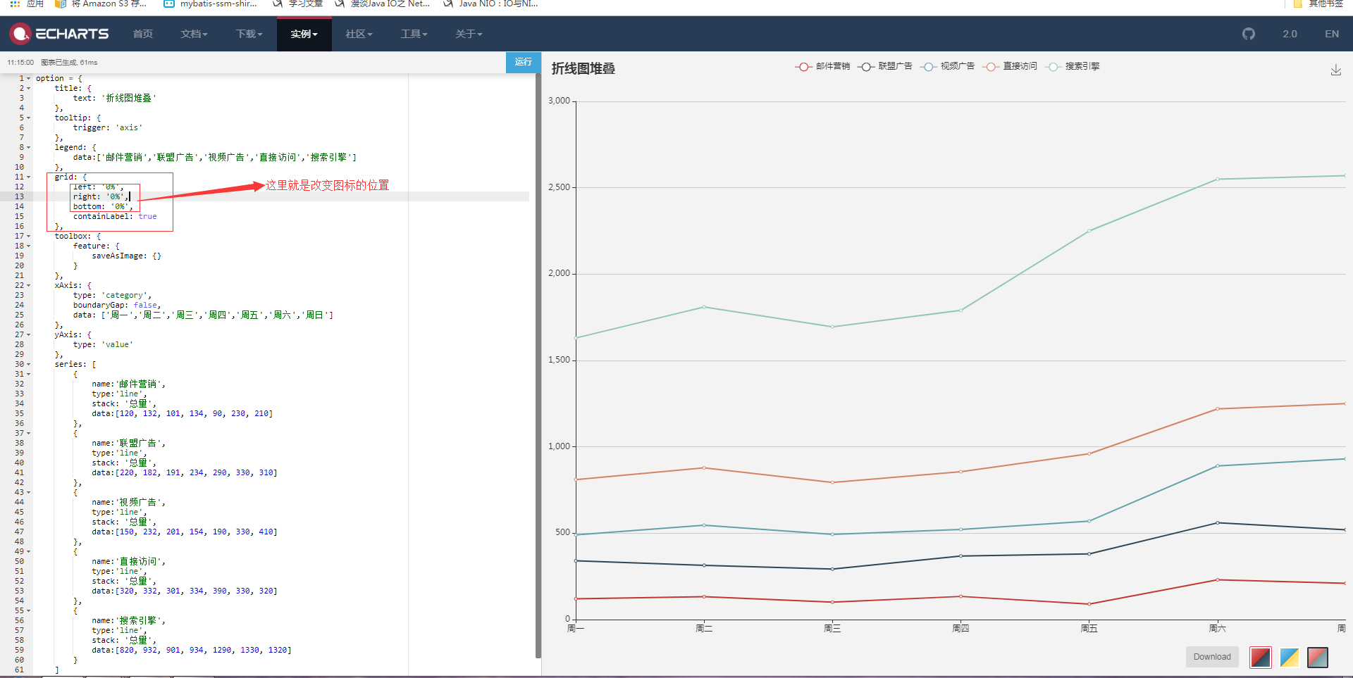Echart实现从数据库获取数据展示图表echarts连接数据库生成图表案例 Csdn博客 