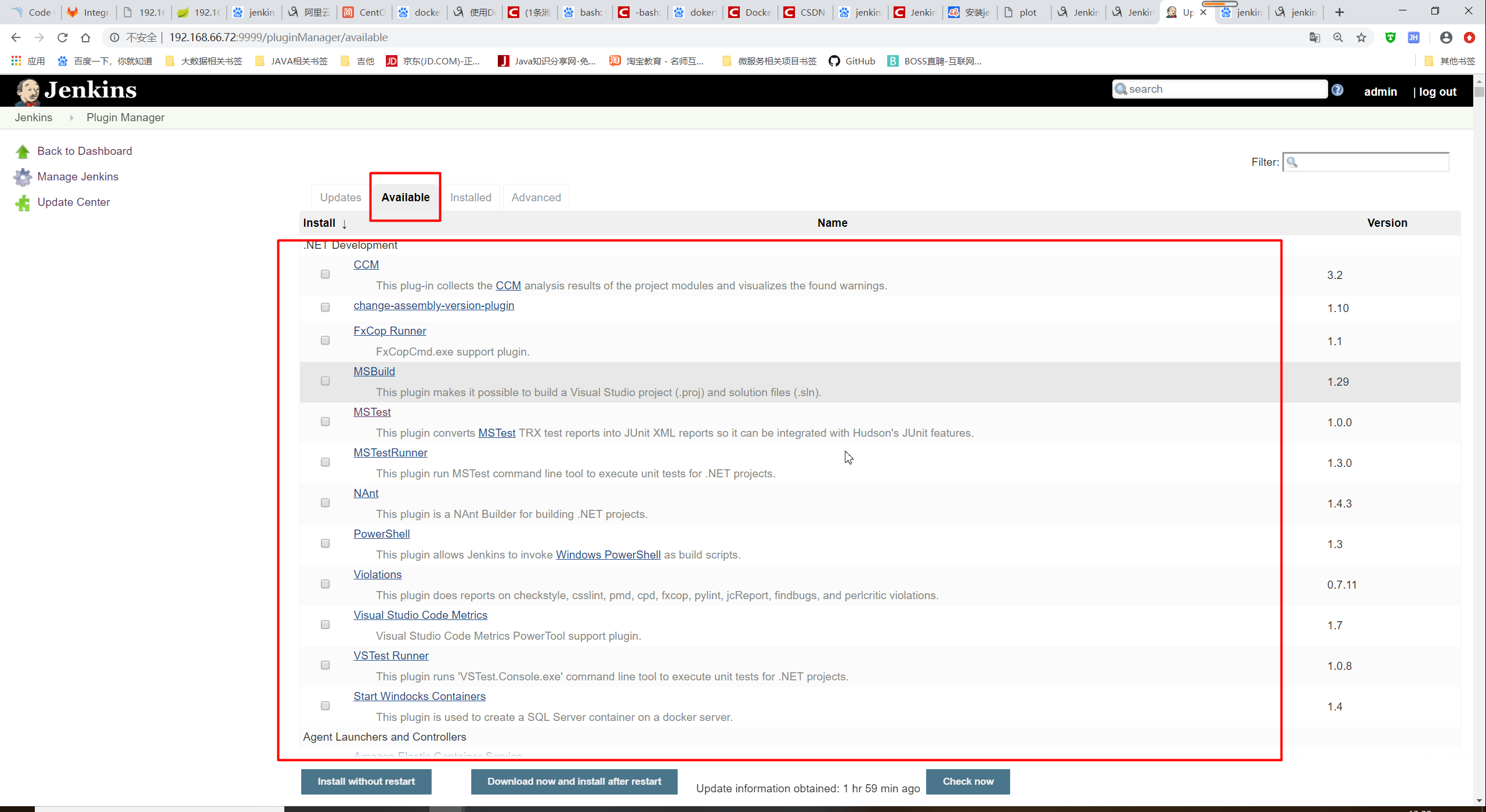 docker安装jenkins---完美解决jenkins插件安装失败问题_unit jenkins.service could not be ...