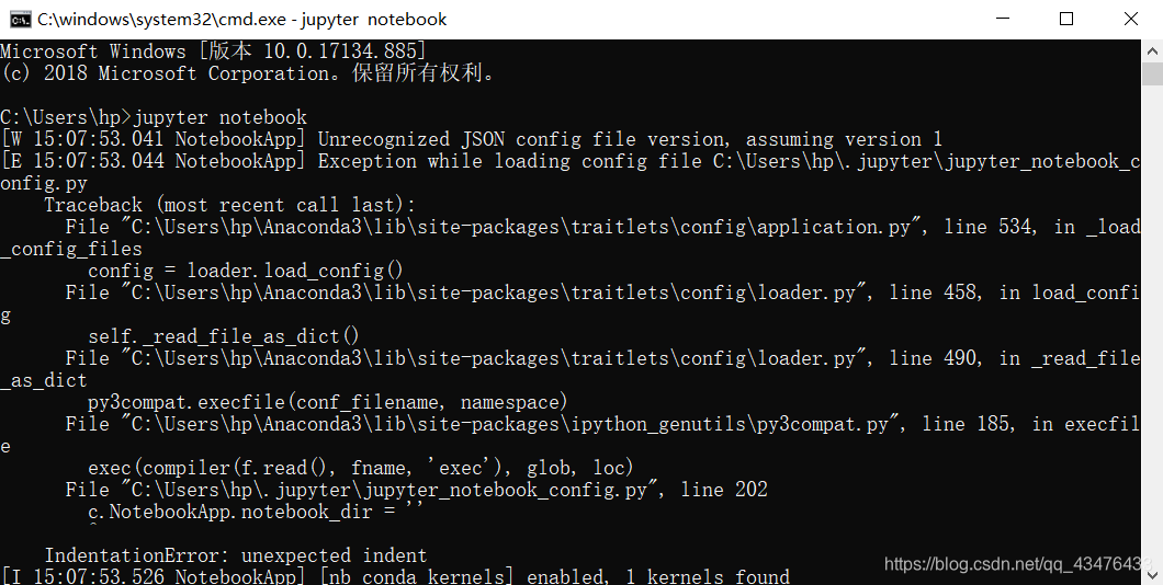 Windows下无法使用命令行窗口启动jupyter Notebook(显示jupyter 不是内部或外部命令,也不是可运行的程序