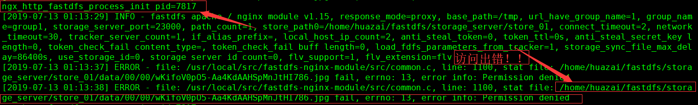 Error File Usr Local Src Fastdfs Nginx Module Src Common C Error Info Permission Denied 的