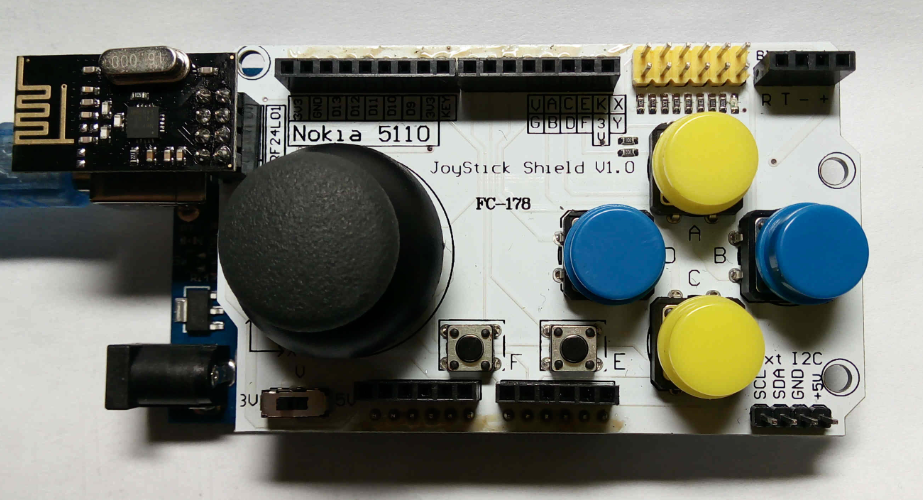 Joystick Shield 连接 nRF24L01_joystickshled 驱动nrf24l01-CSDN博客