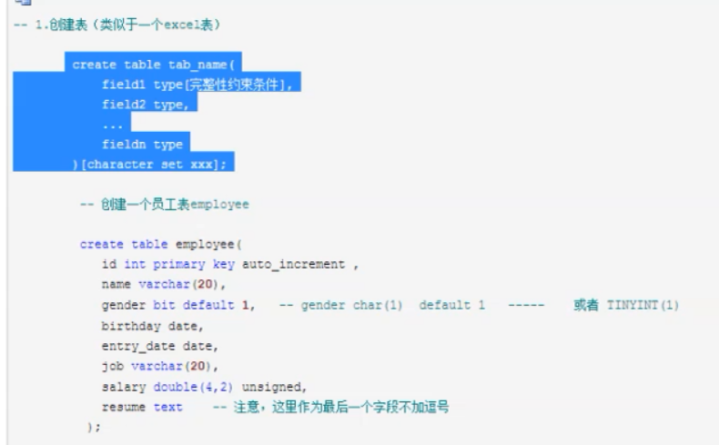 Mysql数据表的创建 数据类型mysql 建表布尔 Csdn博客 