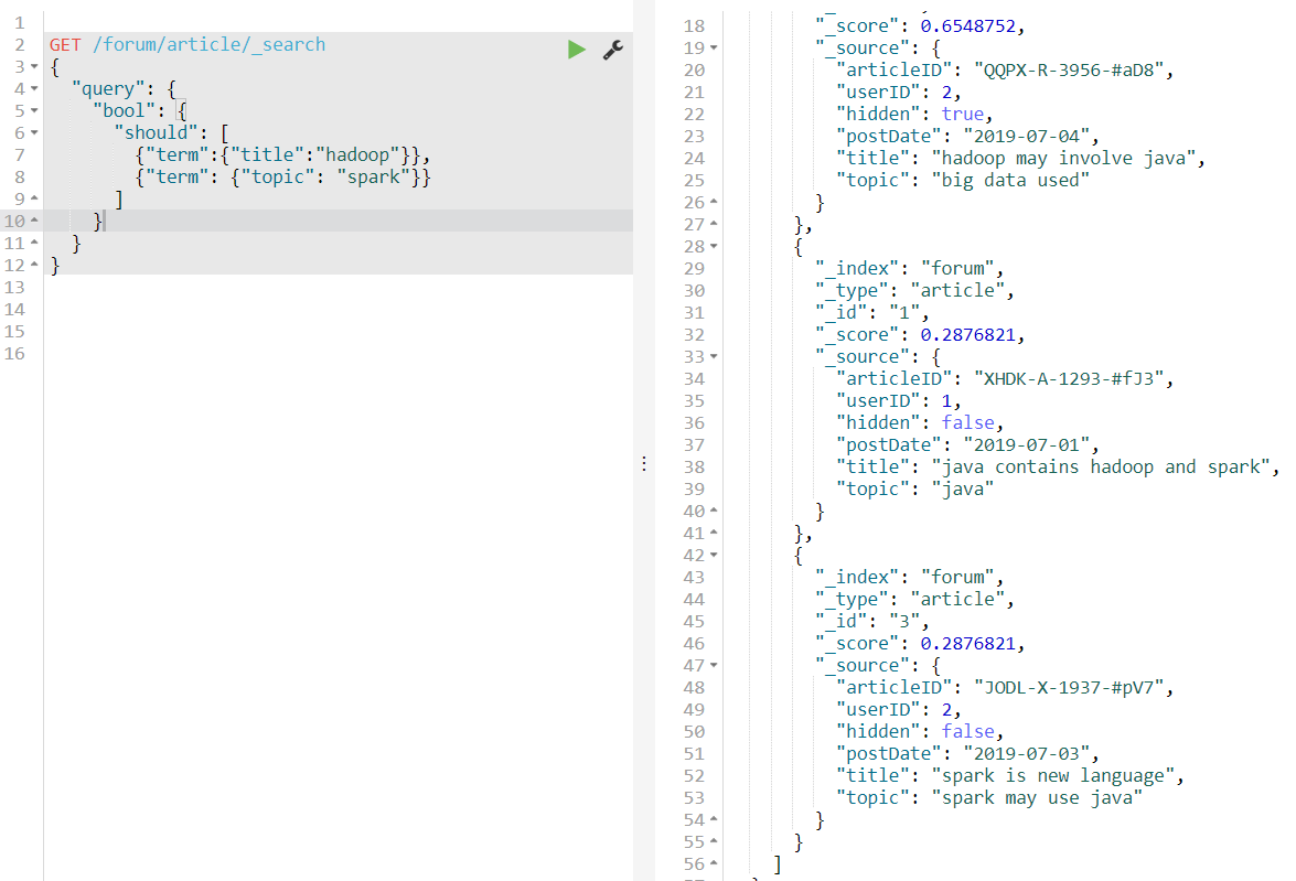 【ELK】（五）Elasticsearch 复合条件查询_elasticsearch should 满足多个条件加分-CSDN博客