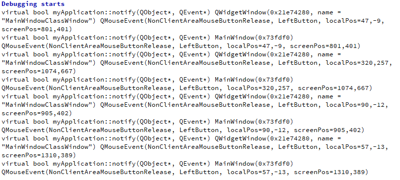 Qt 利用notify函数捕获全部事件 Qapplication Nnotify Qobject Obj Qevent E 返回值 Csdn博客